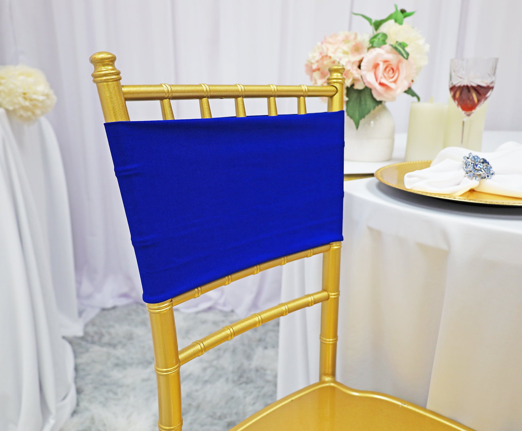 Sample Spandex Chair Bands – Wedding Linens Inc.