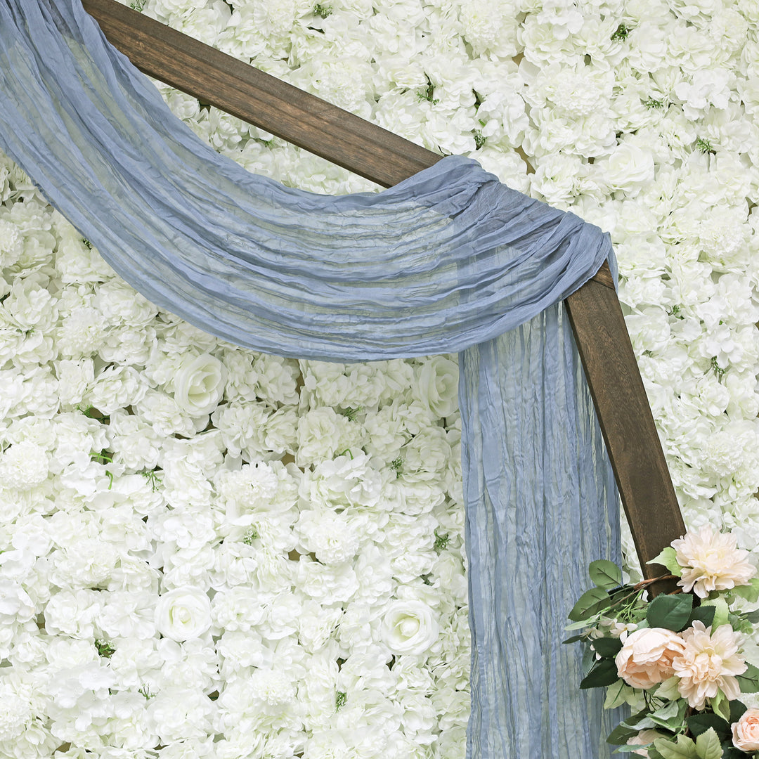 20 ft x 38" Premium Gauze Cheesecloth Wedding Arch Ceiling Drapery - D ...