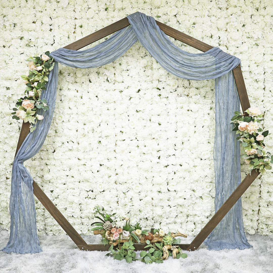 20 ft x 38" Premium Gauze Cheesecloth Wedding Arch Ceiling Drapery - D ...
