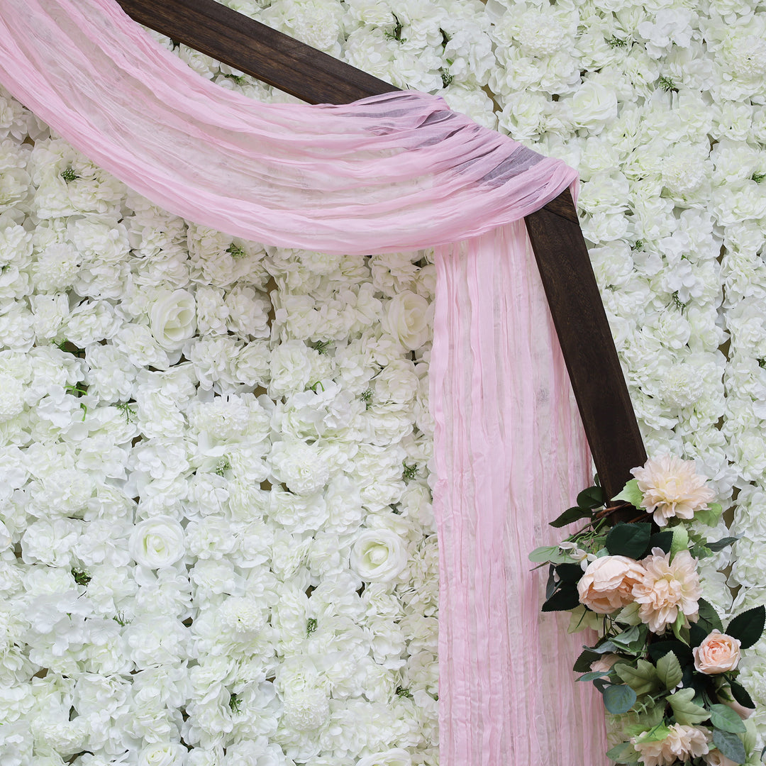 20 ft x 38" Premium Gauze Cheesecloth Wedding Arch Ceiling Drapery - P ...