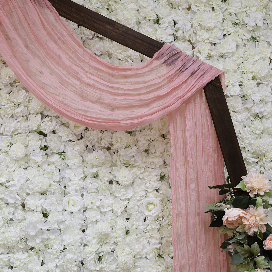 20 ft x 38" Premium Gauze Cheesecloth Wedding Arch Ceiling Drapery - R ...