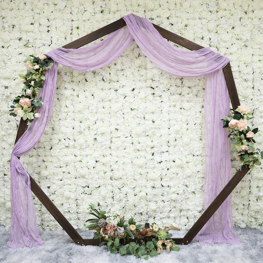 20 ft x 38" Premium Gauze Cheesecloth Wedding Arch Ceiling Drapery - L ...