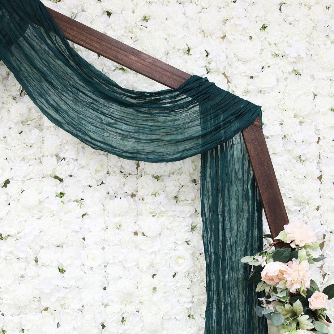 20 ft x 38" Premium Gauze Cheesecloth Wedding Arch Ceiling Drapery - H ...