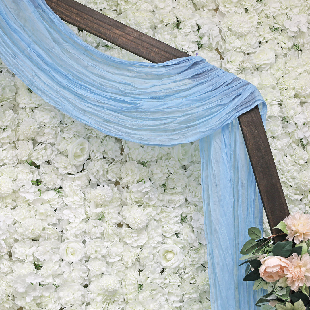 20 ft x 38" Premium Gauze Cheesecloth Wedding Arch Ceiling Drapery - B ...
