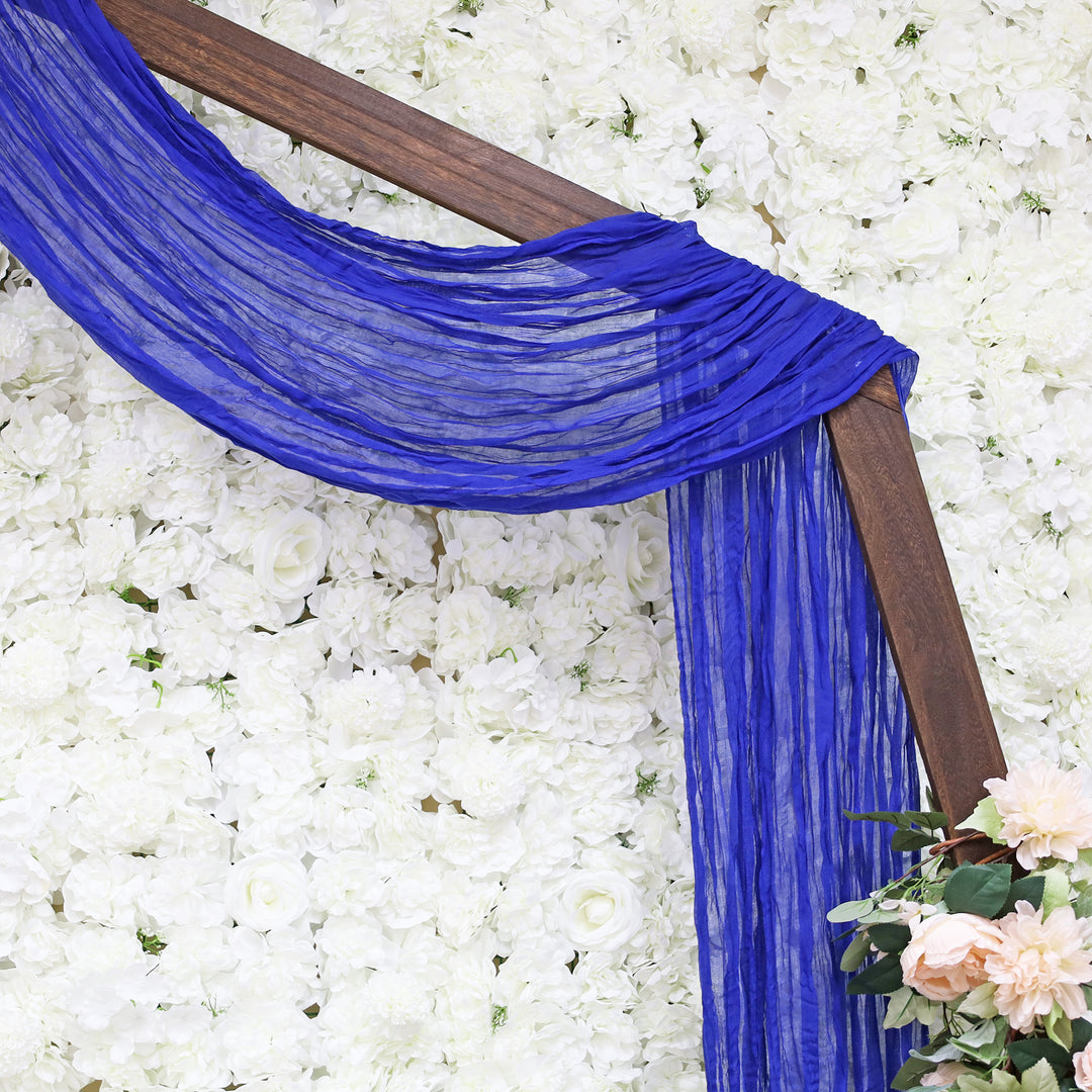 20 ft x 38" Premium Gauze Cheesecloth Wedding Arch Ceiling Drapery - R ...