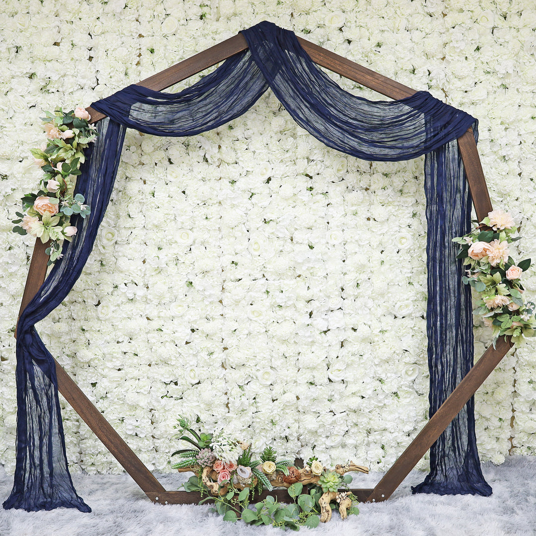 20 ft x 38" Premium Gauze Cheesecloth Wedding Arch Ceiling Drapery - N ...