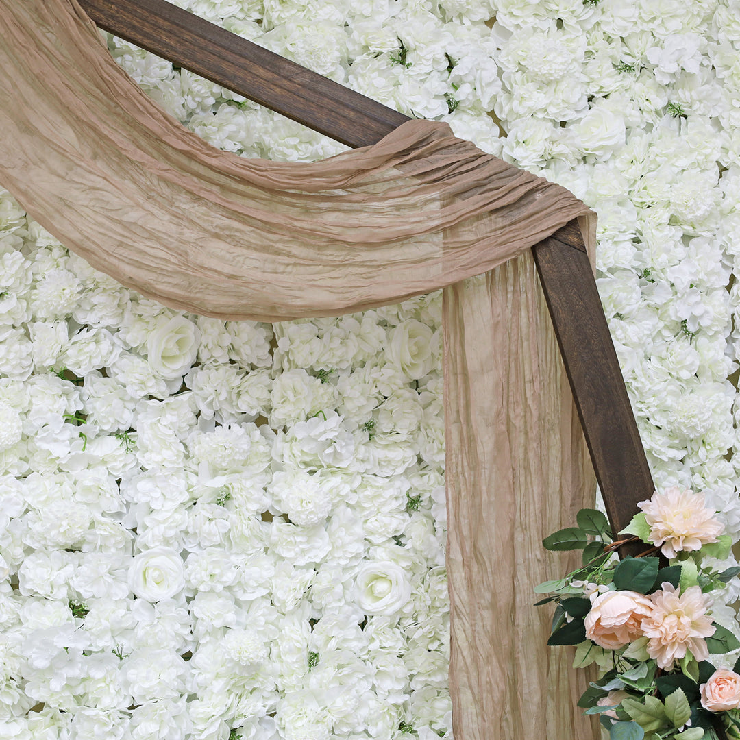 20 ft x 38" Premium Gauze Cheesecloth Wedding Arch Ceiling Drapery - L ...