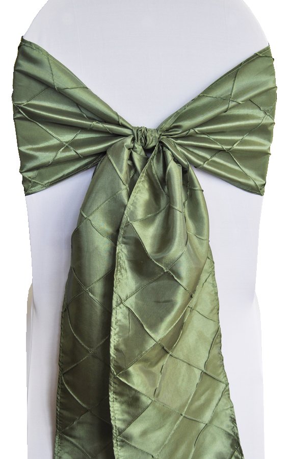 Burgundy pintuck taffeta chair sashes – Wedding Linens Inc.