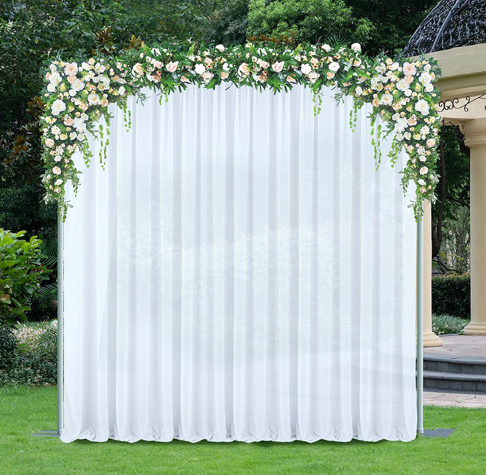 chiffon backdrop, Backdrop panel, Photo Backdrop Curtain – Wedding ...