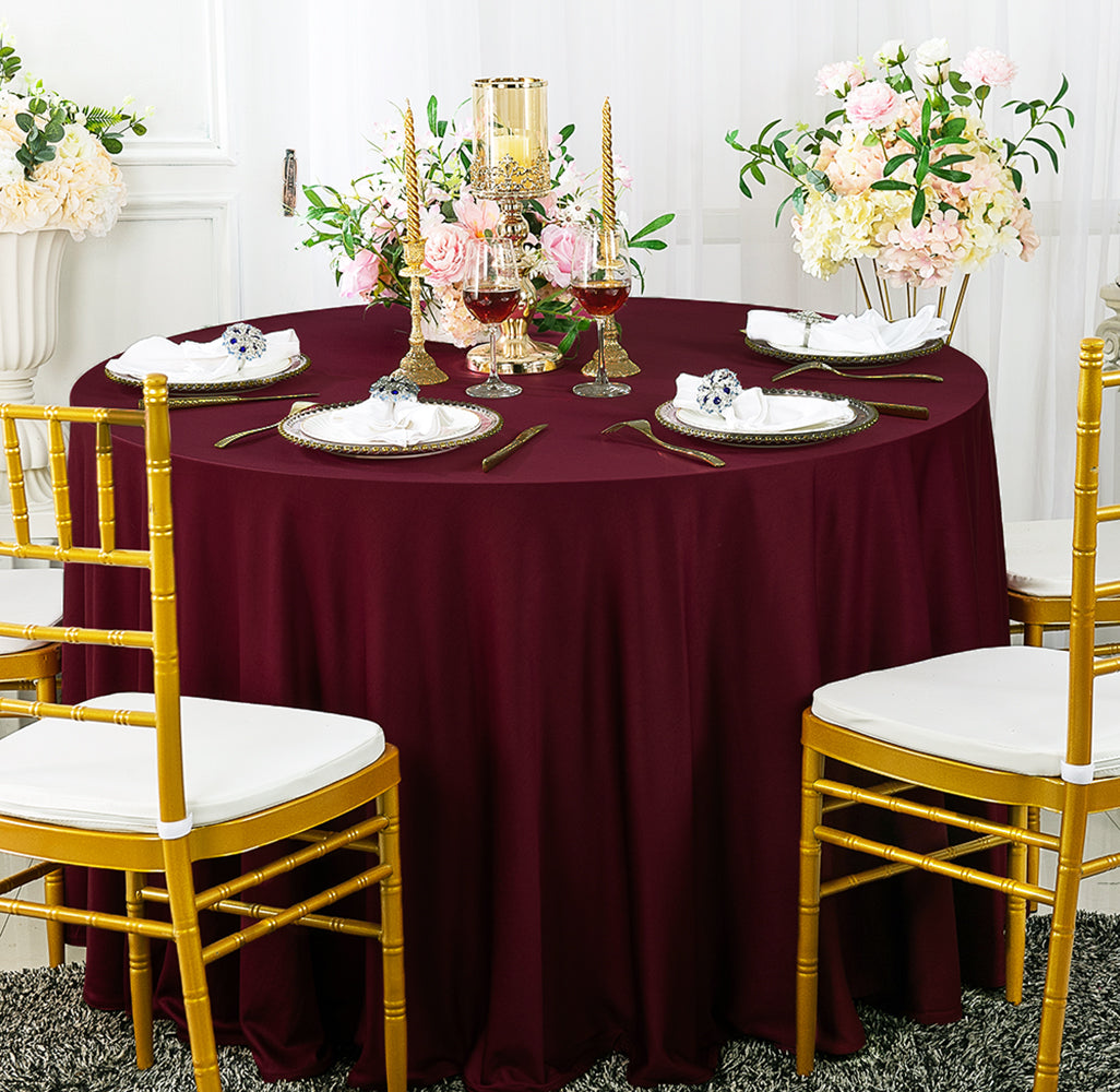Scuba (Wrinkle-Free) Tablecloths Burgundy Wholesale Scuba Table Cover ...